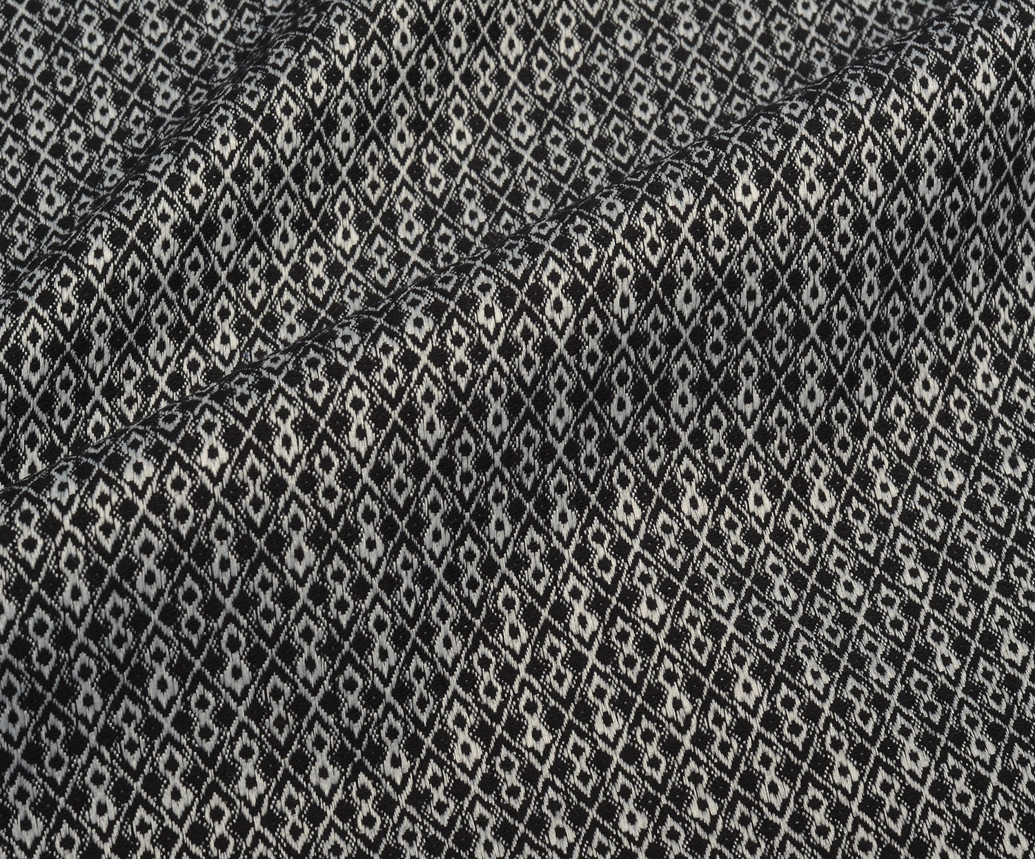 DESENLİ JAKAR KUMAŞ - SİYAH